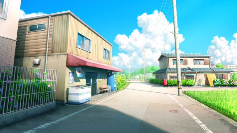【フリー素材】 和風の家(4枚) 【背景イラスト】| みんちりえ